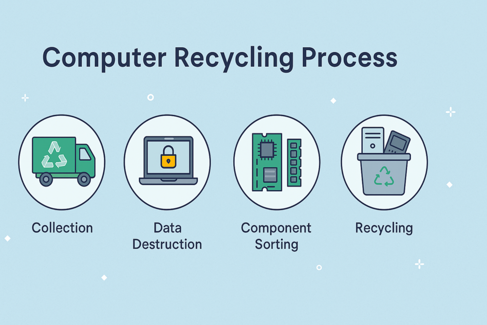 What is computer recycling? A step-by-step Process - Total Shred